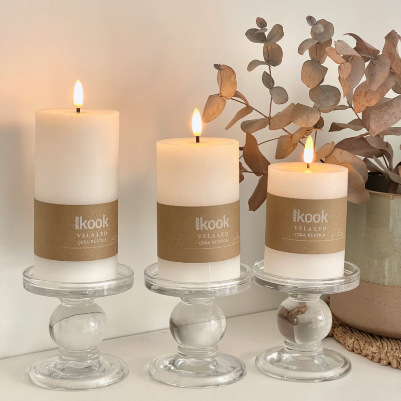 Vela LED de cera Blanca - KVLED12
